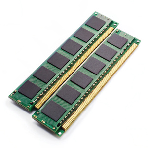 pair-of-computer-ddr-memory-module on white background - Recraft
