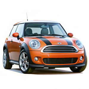 mini coper car png on white background - Recraft