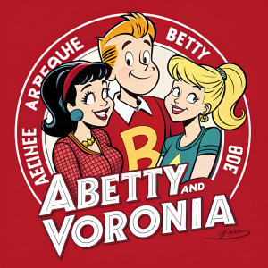 Stylized logo featuring Archie, Betty, and Veronica from Archie Comics ...