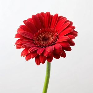 red flower gajry on white background - Recraft