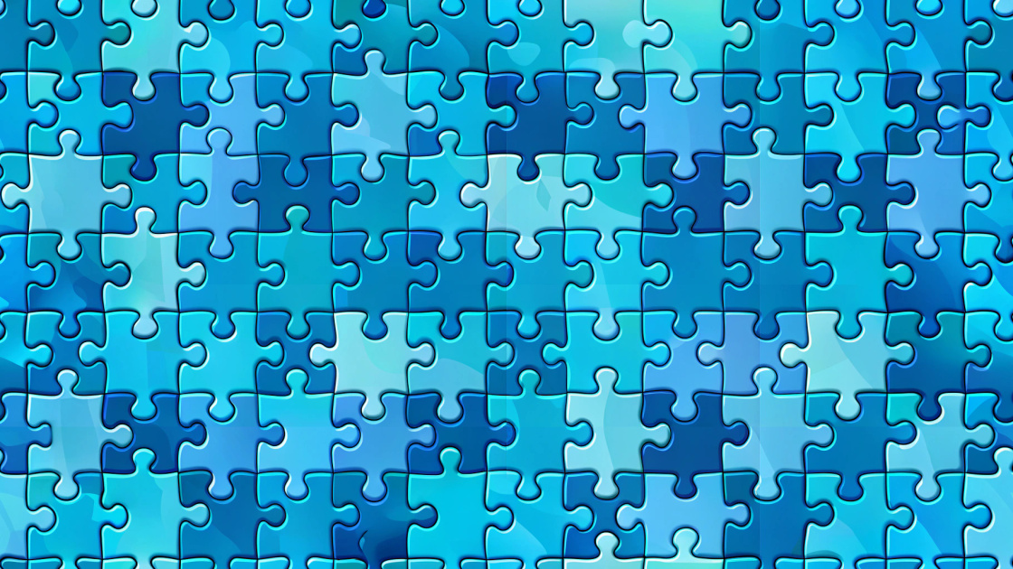 simple jigsaw puzzle pattern background, minimal - Recraft