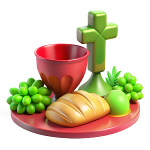 protestant holy communion bread and vine - Recraft