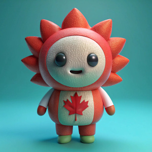 mascot 3d canadian - Recraft