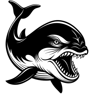 angry Whale - Recraft