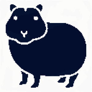 cute capybara, clear borders, isolated on white background - Recraft