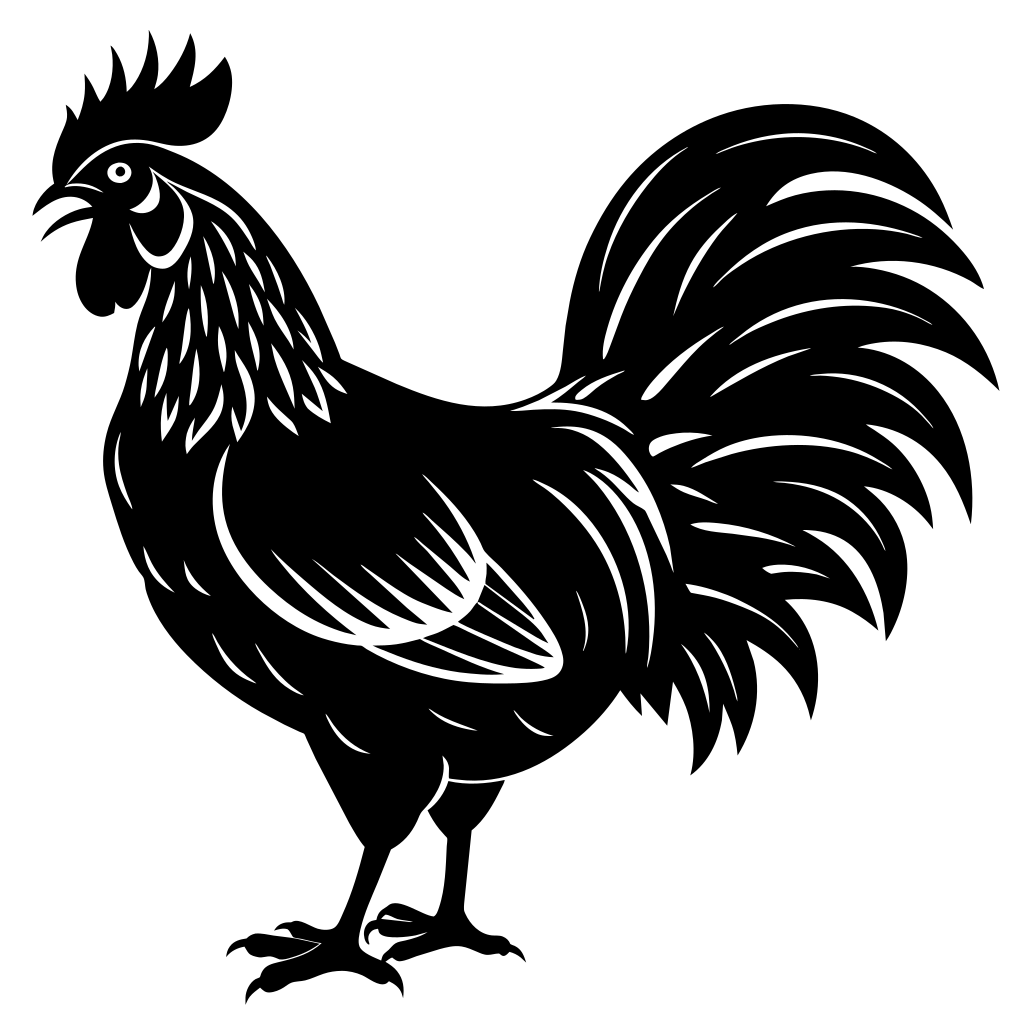 Rosie hen silhouette vector style - Recraft