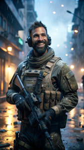 realistic figure character, photo, modern soldier, az Call of Duty ...