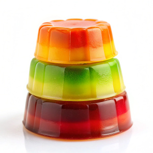 Colorful Jelly Stack Isolated On White Background - Recraft