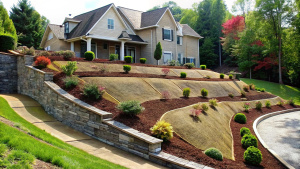 Sloped Front Yard Ideas On A Budget, Erosion can be a common issue in ...