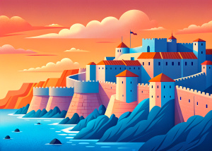 dubrovnik city walls - Recraft