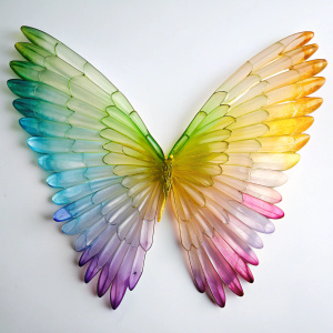 Color Wing Transparent Set on white background - Recraft