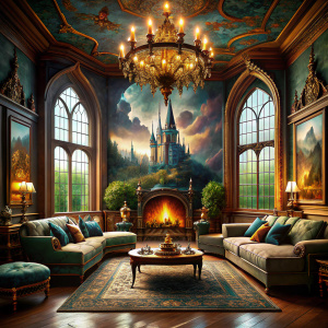 magic castle living room - Recraft
