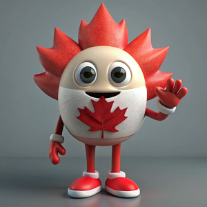 mascot 3d canadian - Recraft