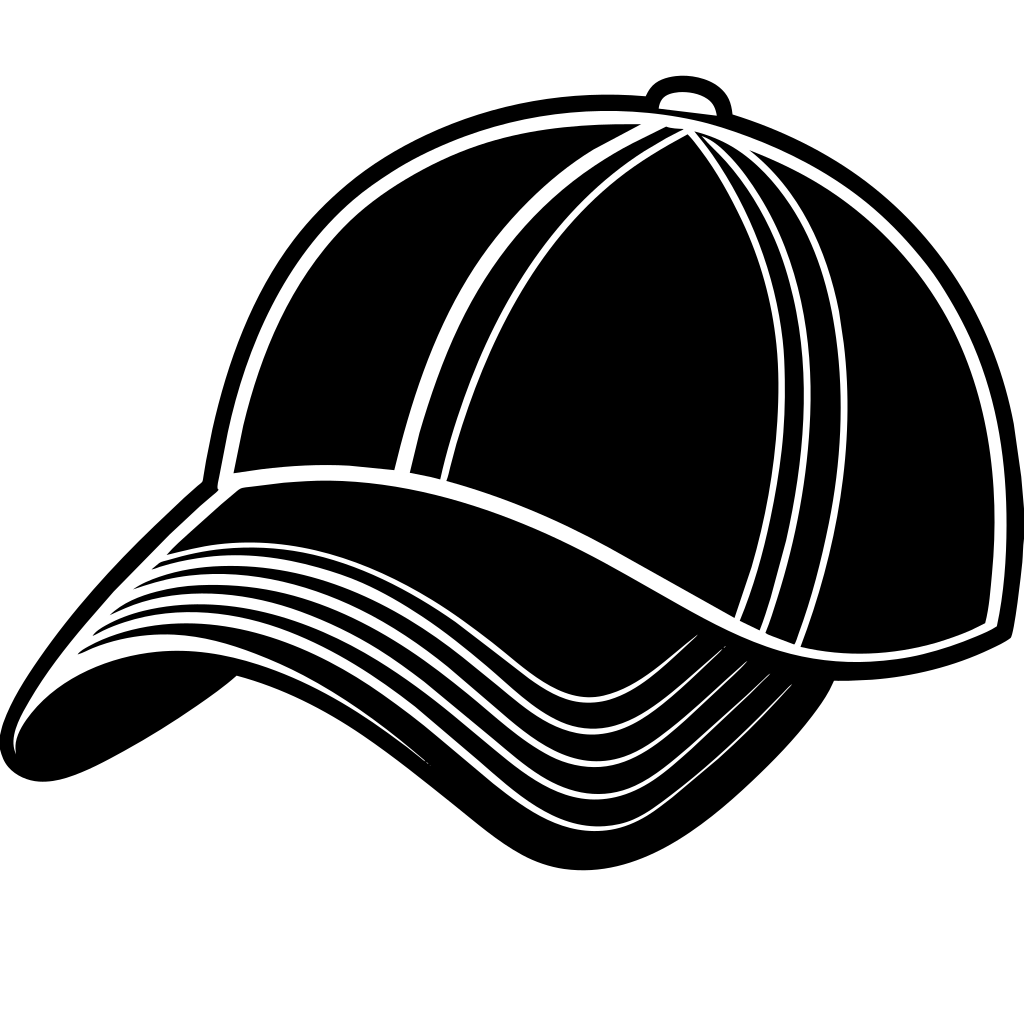 a cap, flip silhouette vector style - Recraft