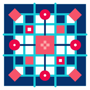 Pattern Grid-Based Design: Uses a grid layout to arrange design ...