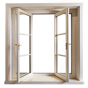 transperant open window on white background - Recraft