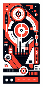 lab DJ Turntable constructivism poster, i an album cover by Petros ...