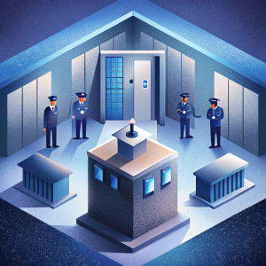- Police station: A police station with holding cells, interrogation ...