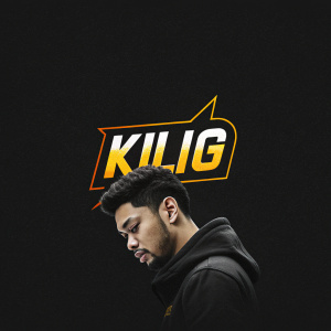 Logo design for 'Kilig'. The word is in bold, modern font against a ...