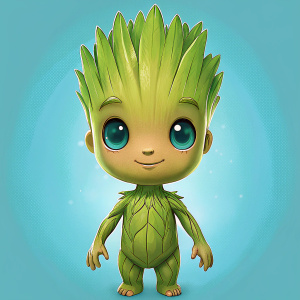 baby groot full body - Recraft