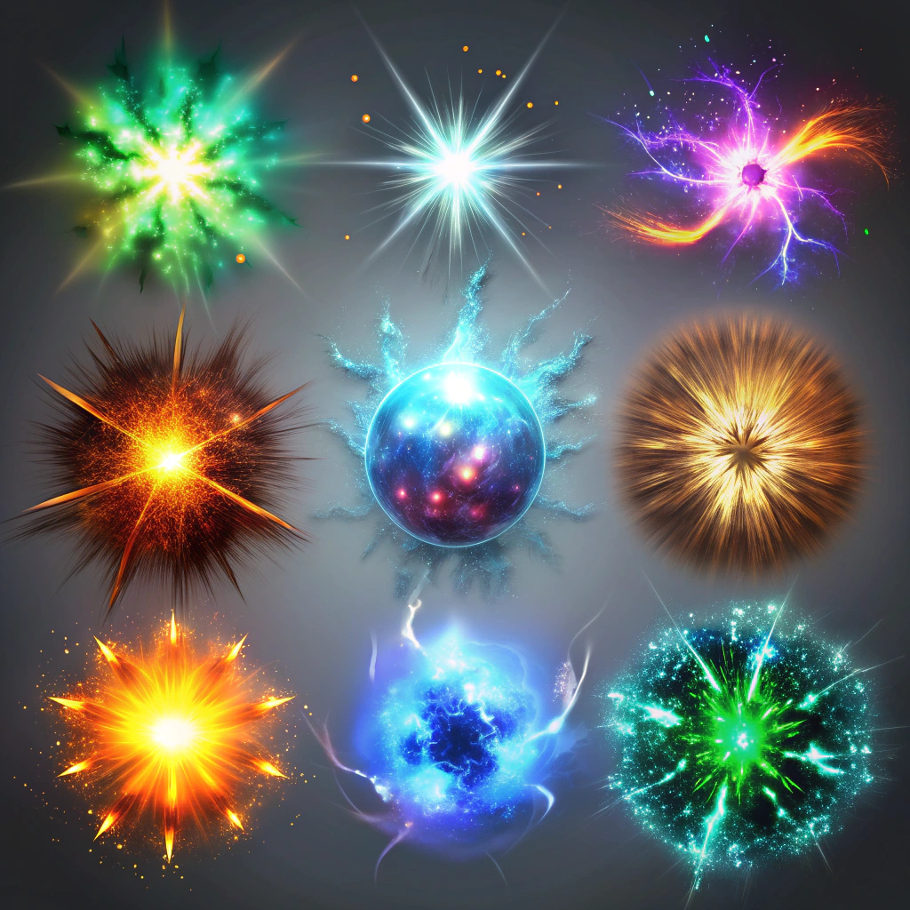 collection of various styles of Magic effect VFX, special effects ...