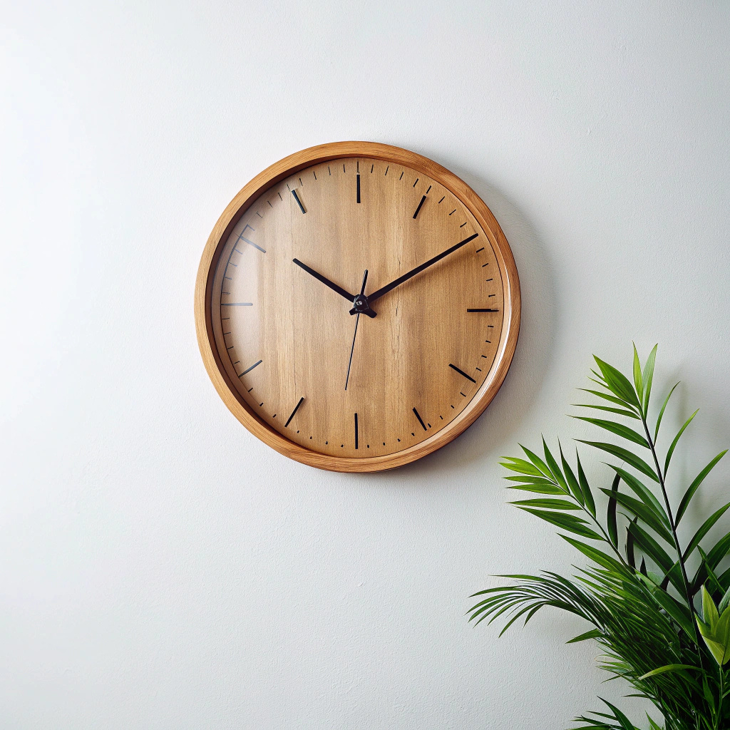 wall clock on white background - Recraft