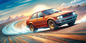 car To perform a bootleg turn - Recraft