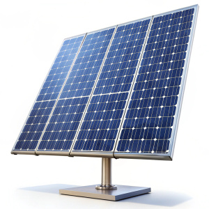 solar panel front view on white background - Recraft