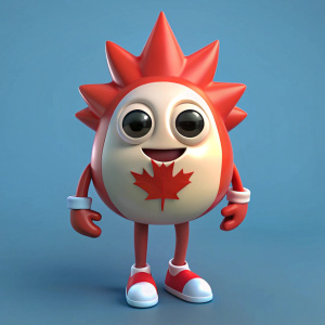 mascot 3d canadian - Recraft