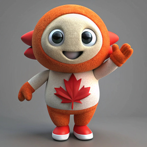 mascot 3d canadian - Recraft