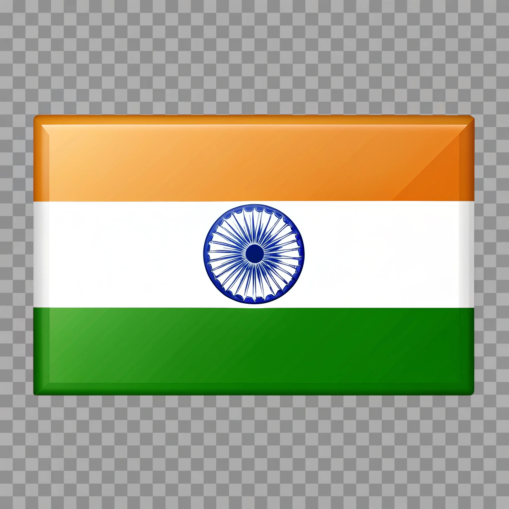 Indian flag batch transparent background - Recraft