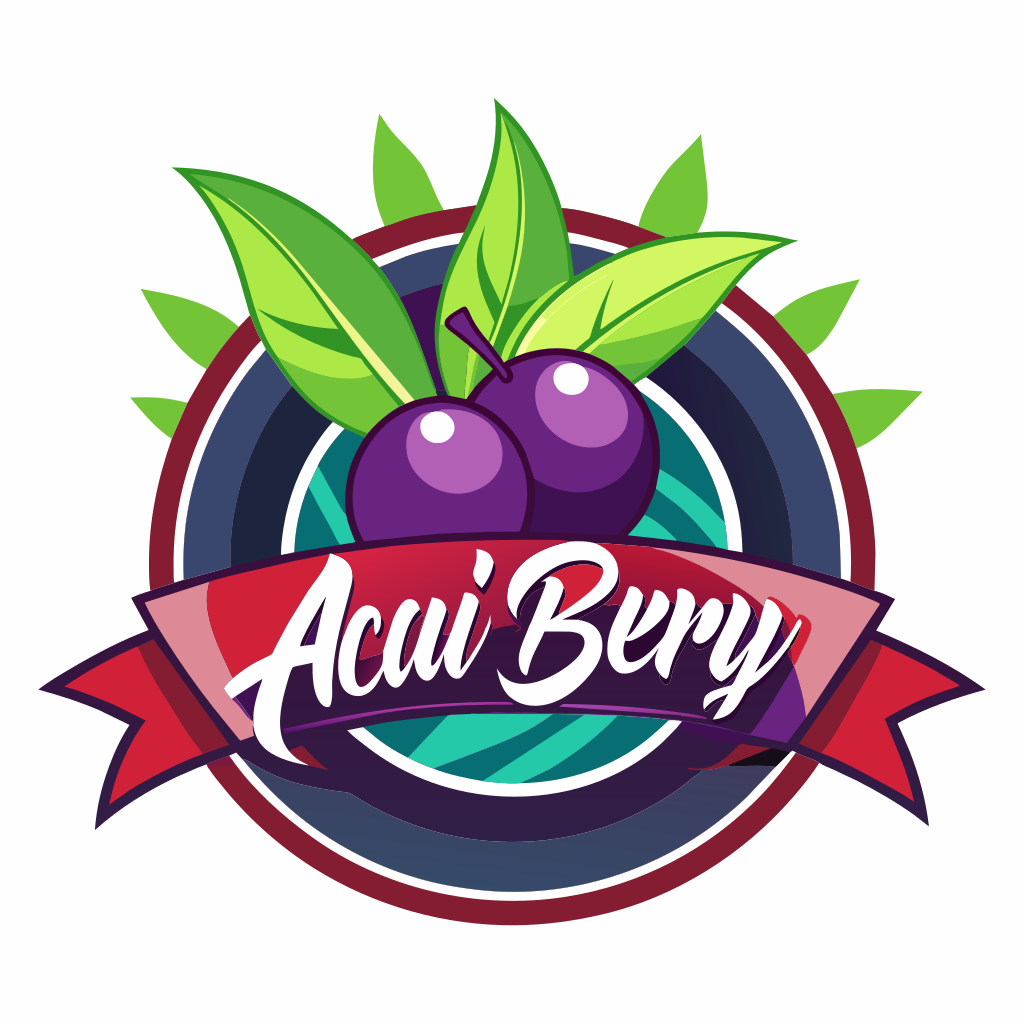 logomarca moderno açai bery - Recraft