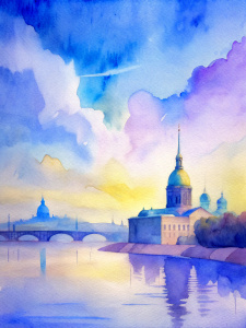 Saint Petersburg, Neva river - Recraft