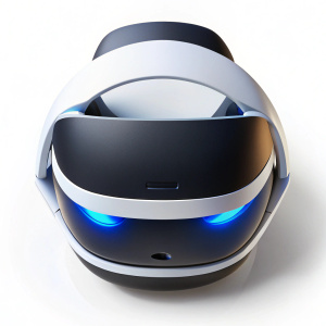 PlayStation VR Top View on white background - Recraft