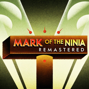 High contrast, vibrant poster for 'Mark of the Ninja: Remastered'. Dark ...