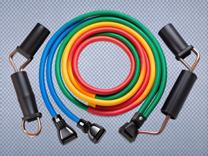 Resistance bands on transparent background - Recraft