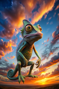 rango, cloud - sky, sunset, representation, art and craft, nature - Recraft