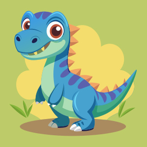 cute cartoon character. Tenontosaurus - Recraft