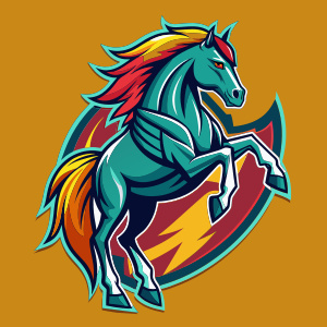 Gallop into Style: Design a T-shirt Sticker featuring a Majestic Horse ...