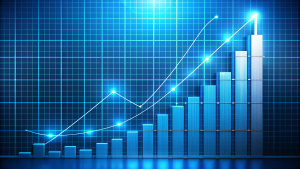 progression in mathematics on a blue background - Recraft
