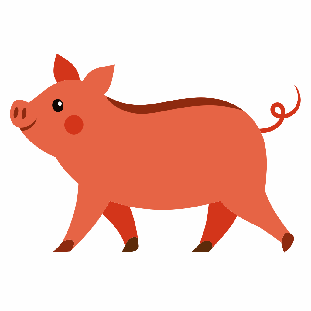 walking pig - Recraft