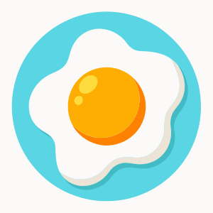 fried egg - Recraft