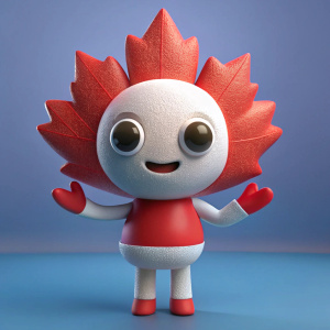 mascot 3d canadian - Recraft