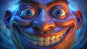amicable grin excessive shading - Recraft