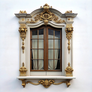 fancy window on white background - Recraft