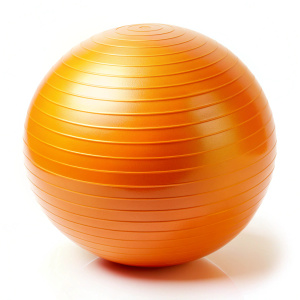 Orange fitness ball, on white background - Recraft